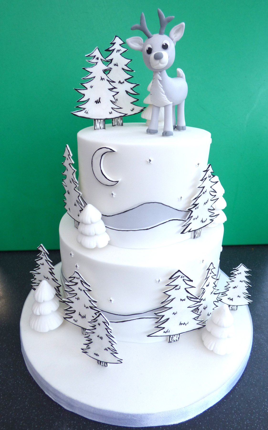 Christmas Wonderland House Cake